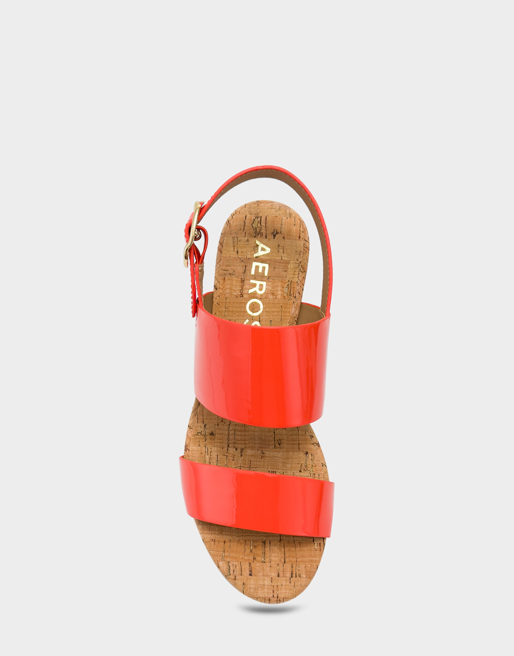 Women's Platform Sandal in Orange Patent – Aerosoles