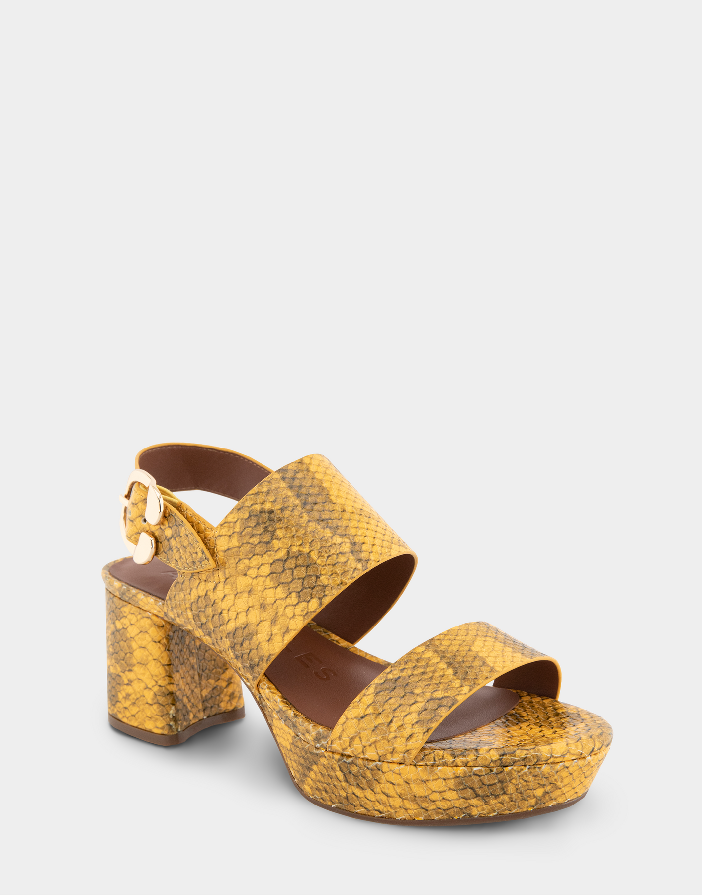 Camera Marigold Snake Print Leather Platform Sandal – Aerosoles
