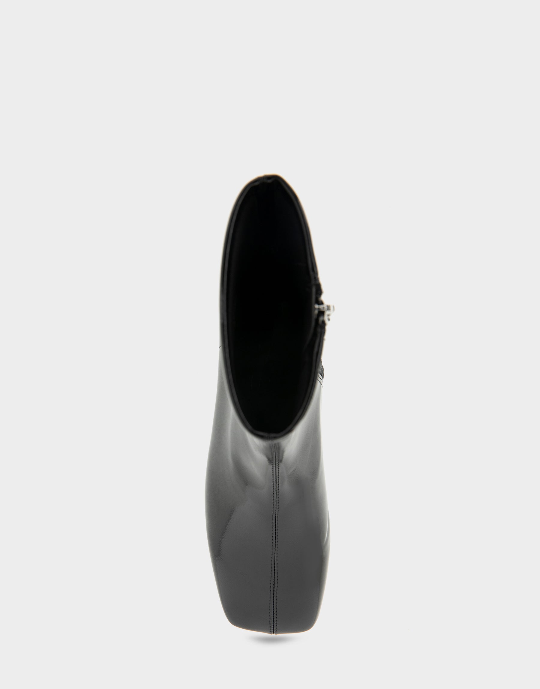Women's Low Block Heel Bootie in Black Stretch Crinkle Patent – Aerosoles